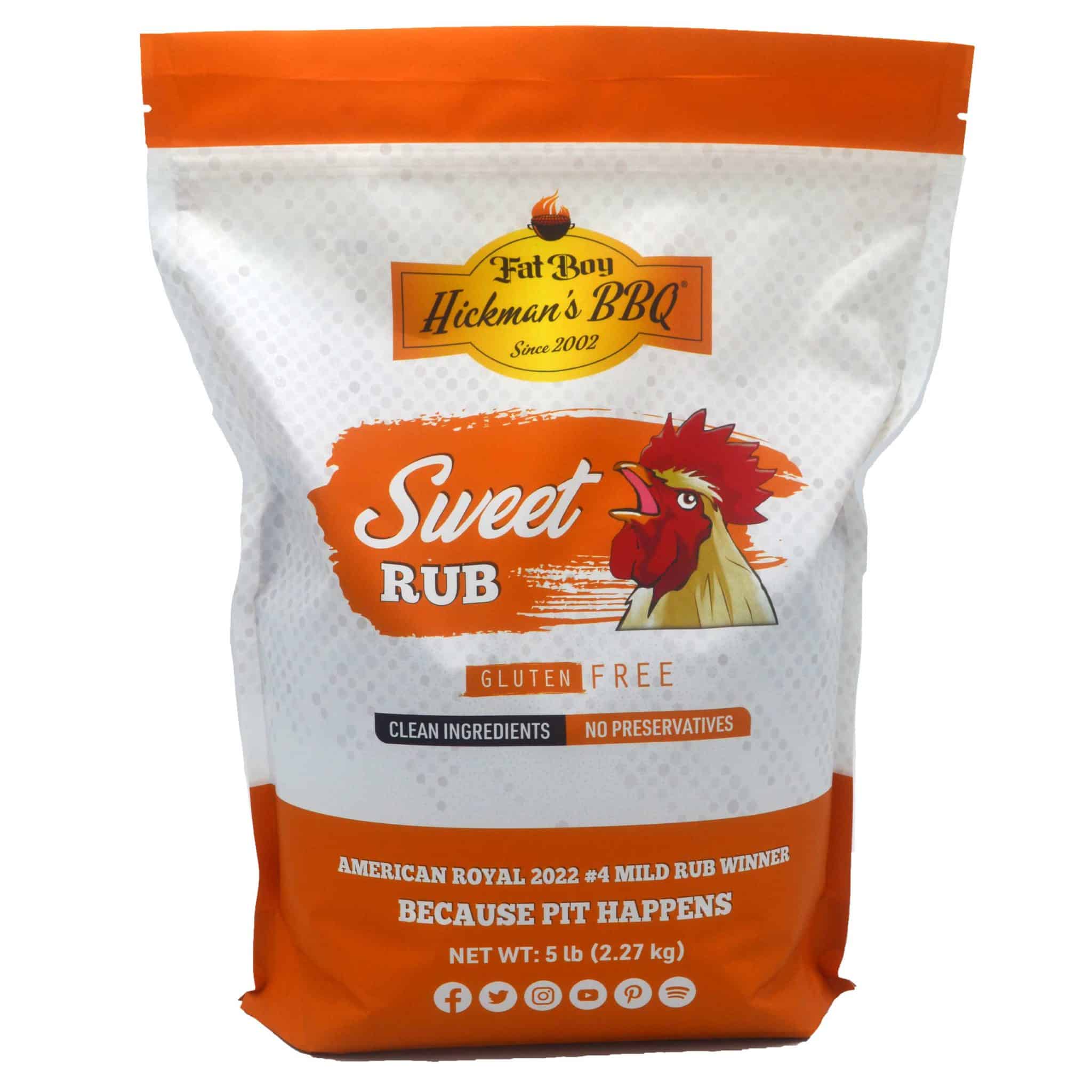 Sweet Natural BBQ Rub 5 lb - Fat Boy Hickman's BBQ