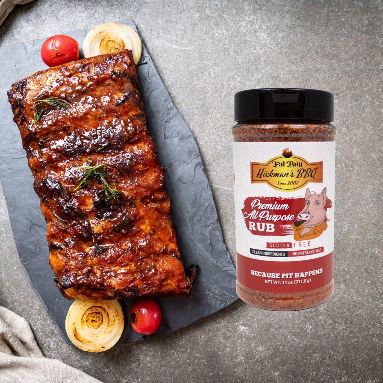 Premium All Purpose Gluten Free Keto Friendly BBQ Rub 11 oz - Fat Boy ...